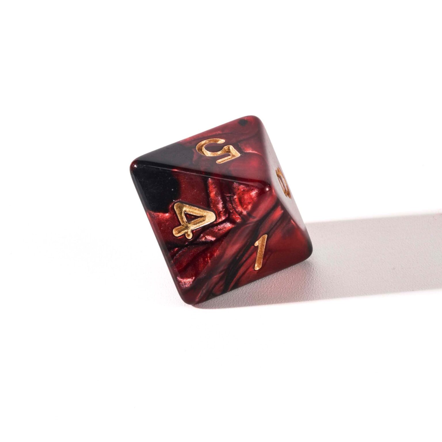 Red Mix Black Polyhedral DND Dice Set 7 Pieces Red Nebula DnD Dice For ...